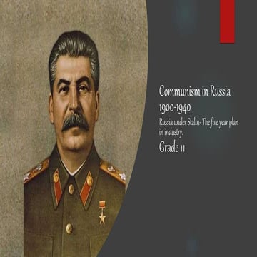 History : Communism in Russia | PPTX