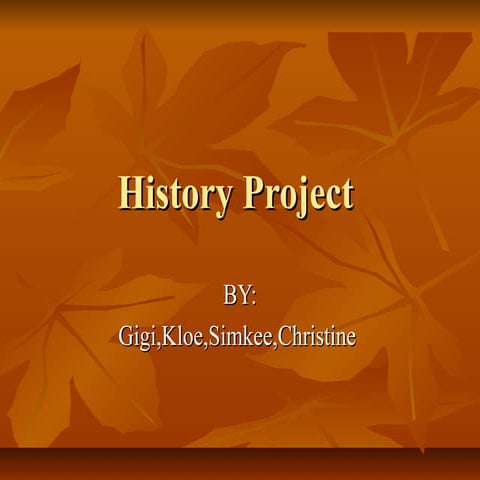 History project | PPT