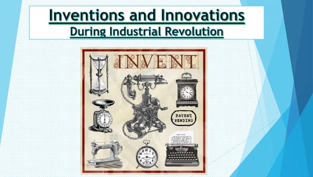 Industrial Revolution Inventions Collage