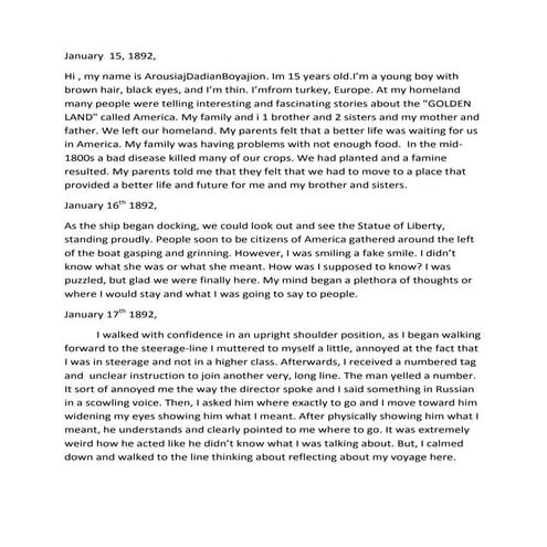 Journal Entry Immigration | DOCX | Housing Market | Economy