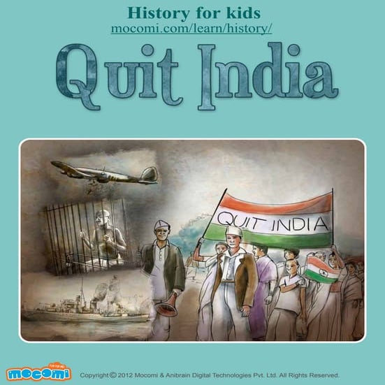 1942 Quit India Movement - History – Mocomi.com | Religion & Spirituality