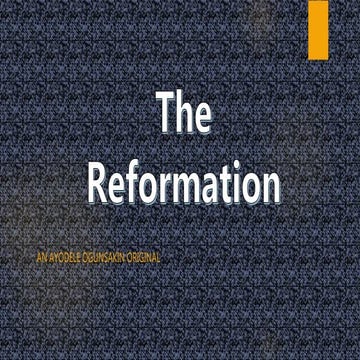 The protestant reformation powerpoint | PPT