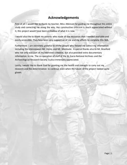 Caribbean History SBA | DOCX