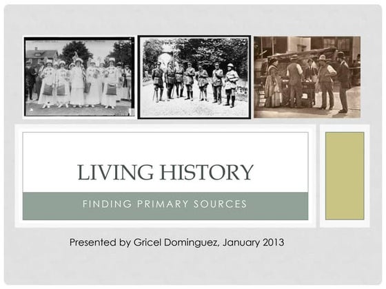 Primary and Secondary Sources in World History | PPT