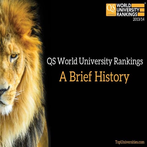 QS World University Rankings: A Brief History | PPTX