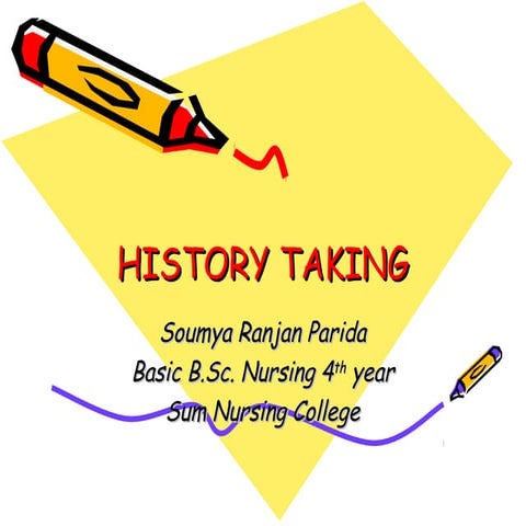 History taking for nursing students | DOCX