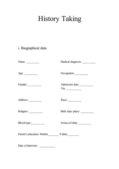 Pediatrics history taking | DOC