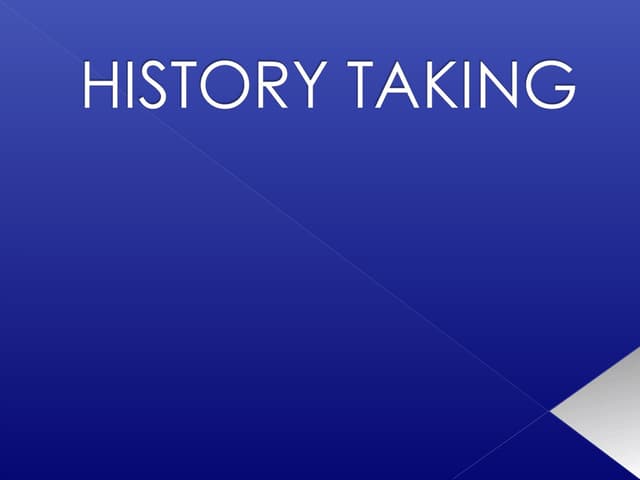 Ophthalmic history taking | PPT