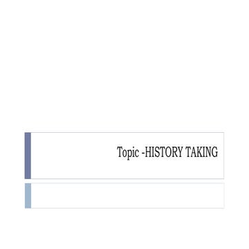 HISTORY TAKING.pptx for psychatric patient | PPTX