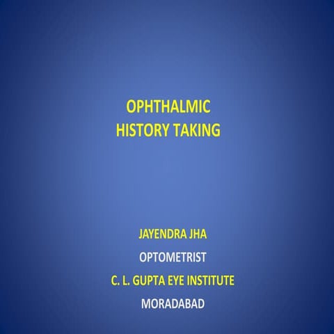 History taking in Medicine | PPT