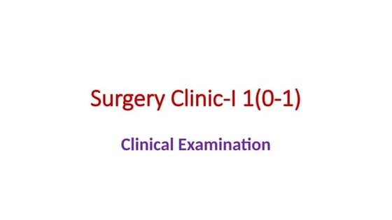 Clinical examination of Cattle | PPT