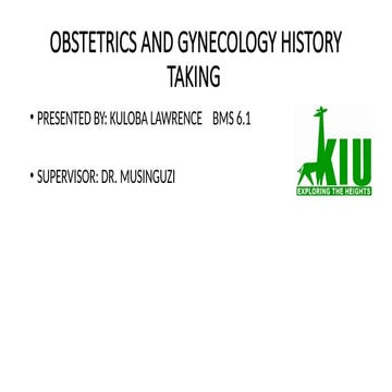 History taking format for gyne | PDF