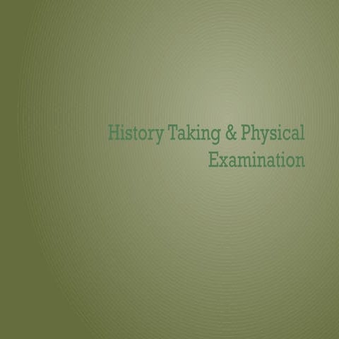History Taking Lec, what are the steps of history taking | PPTX