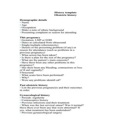 History template | DOCX