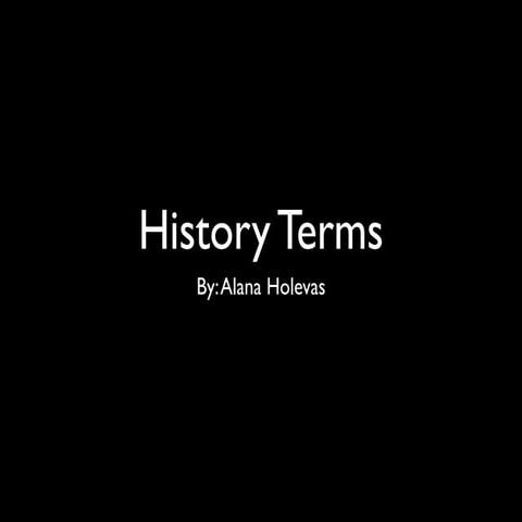 History Civil War Terms | KEY