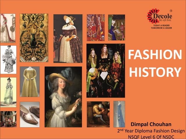 Fashion Lecture History