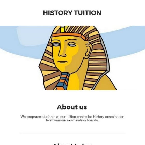 History Tutor, Teaching at History tutor
