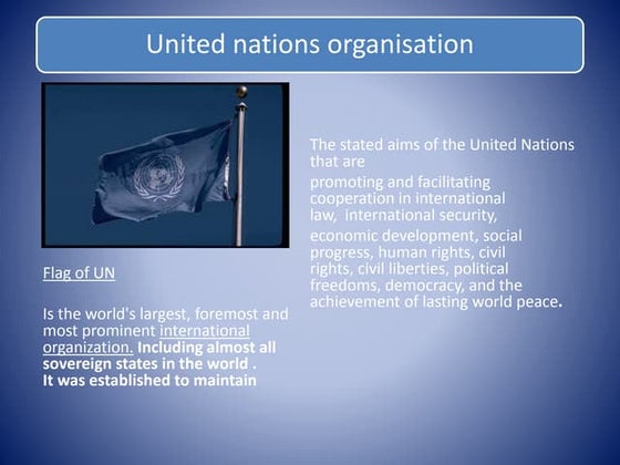 Introduction to the United Nations System | PPT