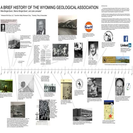 2016 - A Brief History of the Wyoming Geological Association | PPT