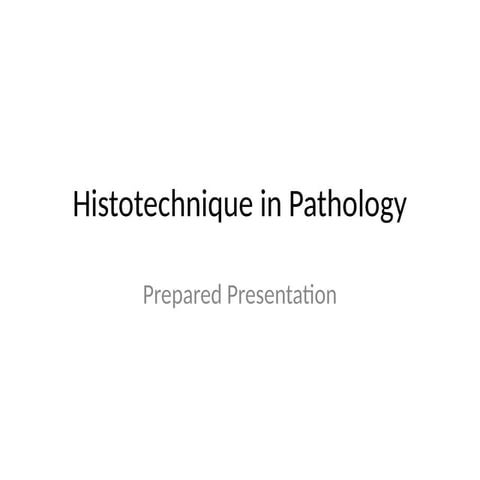 Equipments used Histopathology | PPTX