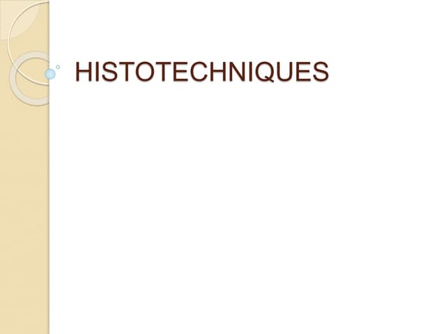 Tissue processing | PPTX