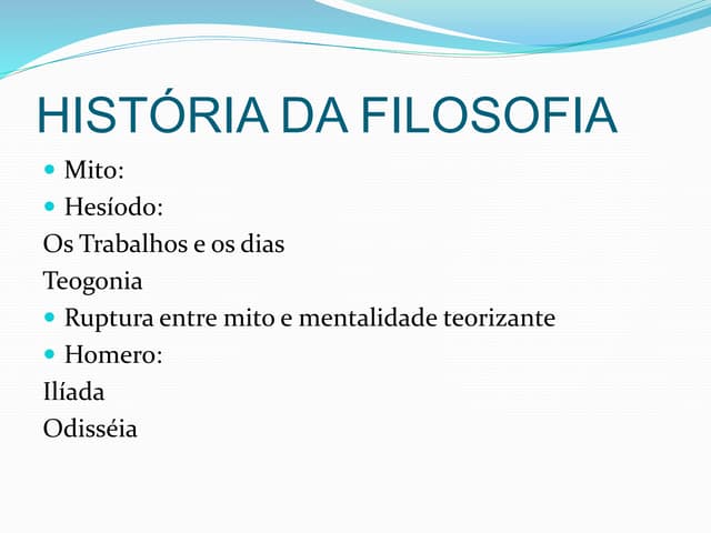 Origem e divisão da filosofia