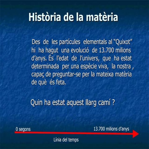 Història de la_matèria | PPT