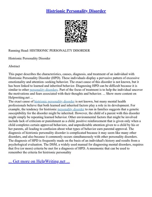 PERSONALITY DISORDERS DSM5 | PPT