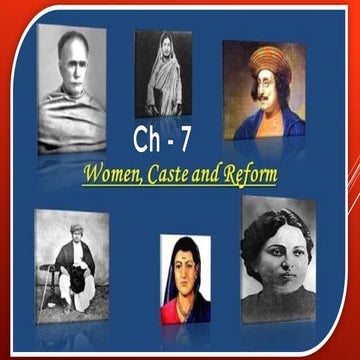 women caste and reform PPT | PPTX
