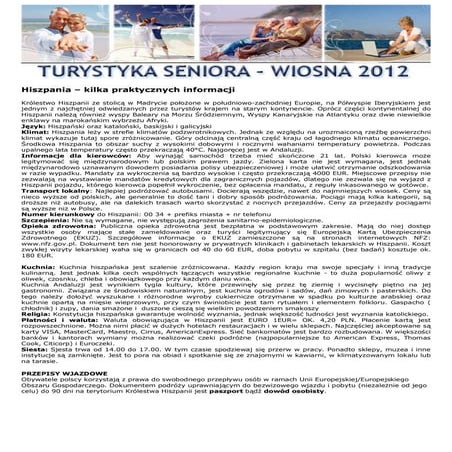 Hiszpania dla-seniora-informacje pdf (1) | PDF