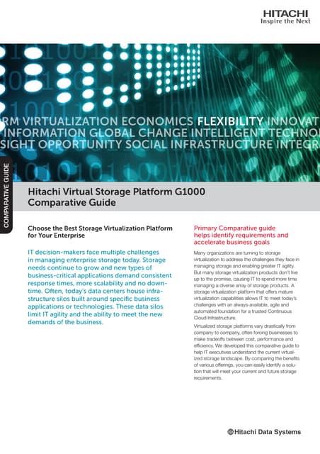 VSP G1000 Checklist - 7 Q's to ask your storage vendor? | PDF