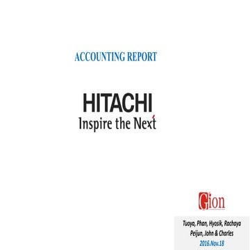 Hitachi case 2014 2015 | PPTX | Business Accounting & Finance | Business