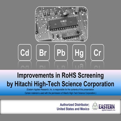 Improving RoHS Testing with X-ray Fluorescence by Hitachi | PDF