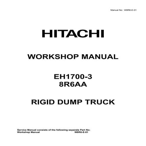 Hitachi EH1100-3 Rigid Dump Truck Service Repair Manual.pdf