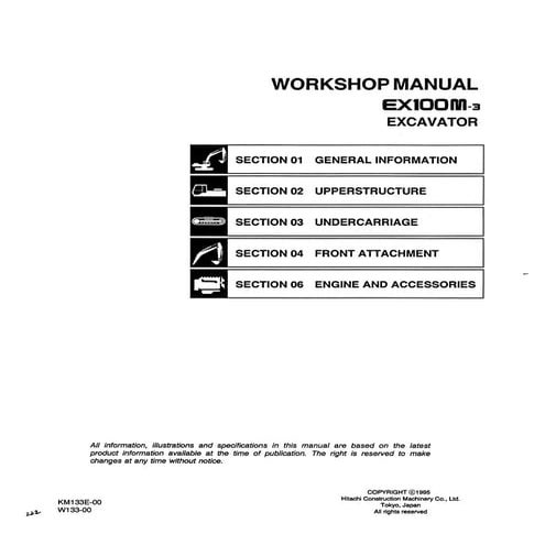 Hitachi EX100-3 Excavator Service Repair Manual.pdf