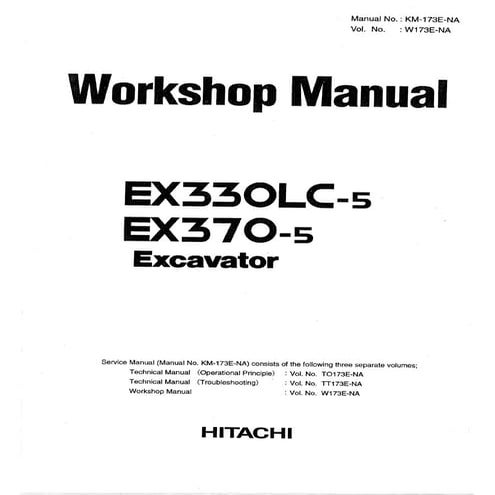 Hitachi EX370-5 Excavator Service Repair Manual.pdf
