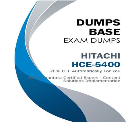 Hitachi HCE-5400 Dumps (V8.02) - The Most Effective Way to Pass | PDF