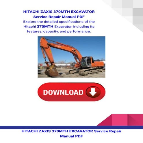 HITACHI ZAXIS 350H 350LCH Service Repair Manual.pdf