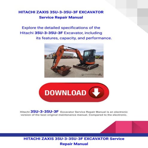 HITACHI ZAXIS 35U-3F EXCAVATOR Service Manual.pdf