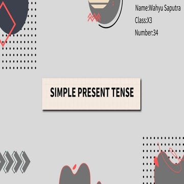 Group 5 English Simple Present Tense Pptx