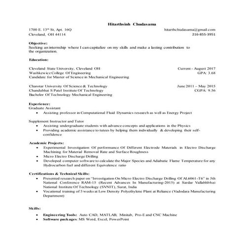 Gabrielle Haigler Resume | PDF