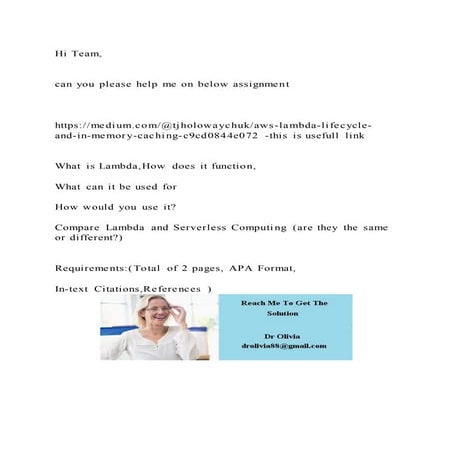 Hi Team,can you please help me on below assignmenthttp | DOCX