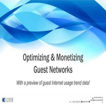 Optimize & Monetize Guest Internet | PPT