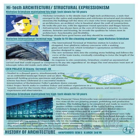 Hi tech architecture | PDF