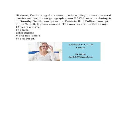 Hi there, Im looking for a tutor that is willing to watch several m.docx