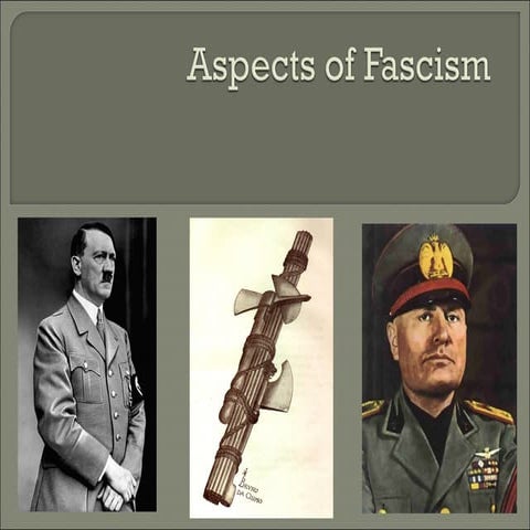 The Defining Characteristics of Fascism | PPTX