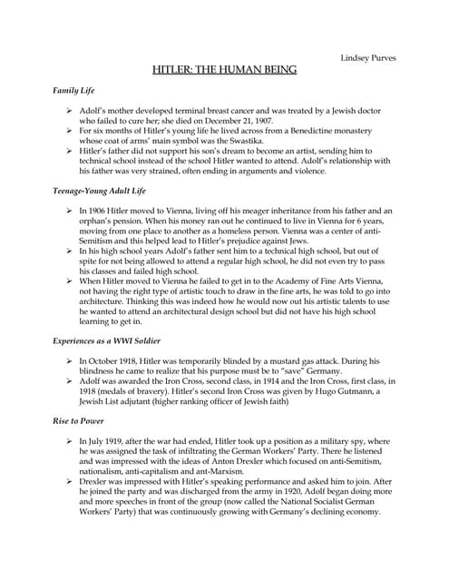 Adolf Hitler Biography | PPT