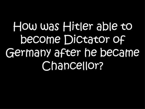 GCSE SHP Germany - Reichstag Fire | PPT | Elections | Politics