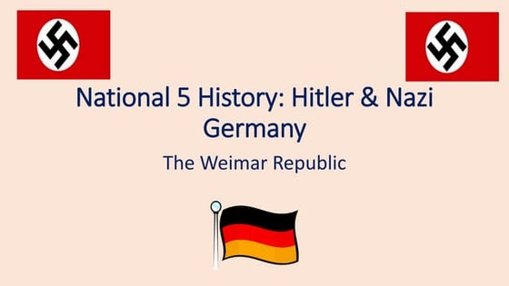 Reaction to the Weimar Republic | PPT