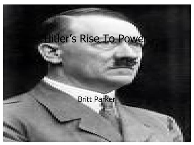 ADOLF HITLER PPT | PPTX